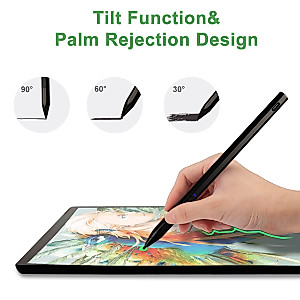 MPP 2.0 Stylus Pen for HP Envy X360 Specter X360 Pavilion x360 2-in-1 Laptops with 4096 Pressure Sensitivity and Palm Rejection Genuine Digital HP Pen Replacement Black