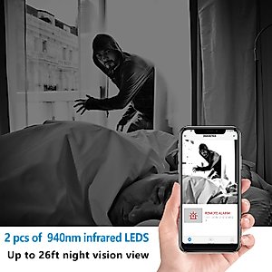 Smallest Hidden Camera Detector,HD1080P Spy Camera,Wireless Wifi Security Camera,Nanny Cam,Baby Monitor with Night Vision,AI Human Motion Detection,Remote Viewing for Security with iOS Android APP