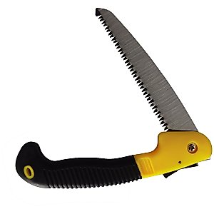 NIUTRIP Portable Safety Folding Saw, Camping Saw with 7"/180mm 3 Cutting Edge Blade,Pruning Saw, Hand Saw with Safety Lock for Backpacking, Wood Trimming, Garden Tree Branch Trimmer, Bushcraft,1 Pack