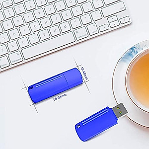 K&ZZ 32GB Flash Drives 3.0 with Lanyard 3 Pack 32 GB USB 3.0 Thumb Drive USB Stick 32G USB 3.0 Flash Drive Zip Drives for Data Storage (Red Blue Cyan)