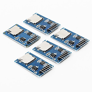 5PCS Micro SD Card Micro SDHC Mini TF Card Adapter Reader SPI Interface Driver Module for Arduino