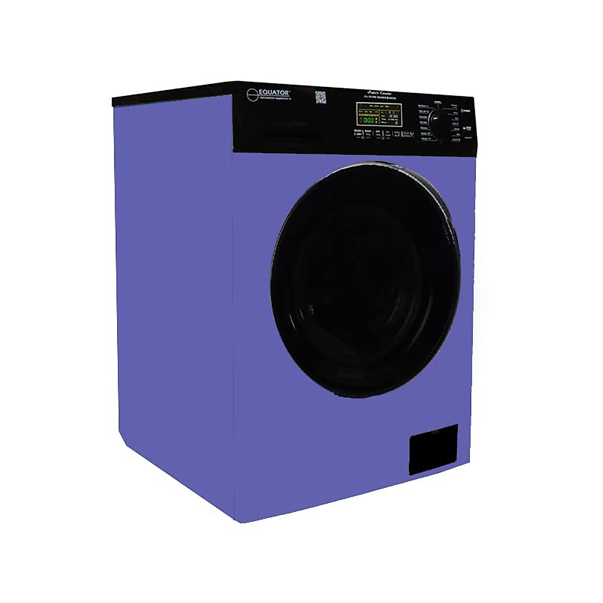Equator Ver3 1.9 cf Combo Washer Vented/Ventless Dry-Color Coded Display (Periwinkle/Black)