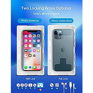 Phone Lock Box, Cell Phone Jail Box to Help Kids/Students Prevent Phone Addiction, Phone Locker, Phone Self Control Boxes for iPhone 14/13 pro/Sumsung/Google