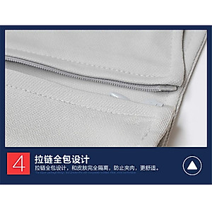 MISWSU Breathable Front Zipper Mesh Chest Binder for Tomboy Trans Lesbian(Gray,XL)