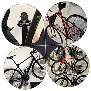 CUBTOL 1 Set Bike Hanger Metal Holder Indoor Bike Metal s Hooks Pot Rack Hook Bike Wall Stand Holders Storage Hooks Bike Supplies Bike Display Rack Bike Storage Hooks Pedal Metal Heavy