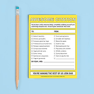 Knock Knock Awesome Citation Nifty Note Pad 4 x 5.25-inches