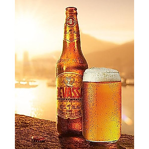 BaveL Large Beer glasses,20 oz Can Shaped Beer Glasses Set of 4,Elegant Shaped Drinking Glasses is Ideal Gift,Tumbler Beer Glasses Great for Any Drink and Any Occasion