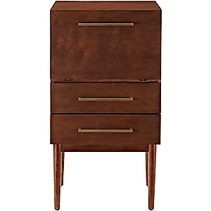 Crosley Furniture Everett Spirit Cabinet - Vintage Mahogany