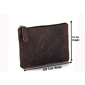 Leather Pencil pouch pen case zippered pencil case Sleeve Elegant and pratical gift for artists. Perfect for office,college by KomalC