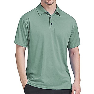3 Pack Polo Shirts for Men Dry Fit Performance Short Sleeve Golf Polo Shirts (as1, Alpha, x_l, Regular, Regular, A03)