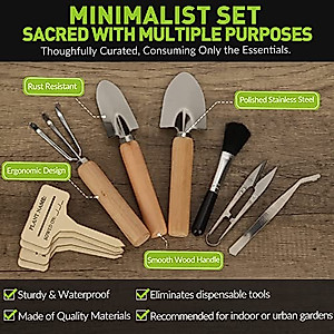 Indoor Garden Tools for Gardening - KiiZYS 12-Piece Small Gardening Tools Set - Indoor Gardening Gifts for Women - Mini Gardening Hand Tools