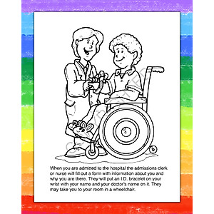 ZOCO - Your Hospital Cares About You - Coloring Books (25 Bulk Pack, Without Crayons) - Games, Puzzles, Activities for Kids