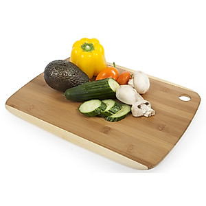 Core Bamboo Classic 2-Tone Cutting Board Combo Pack, Medium/Large