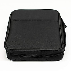Black Lion Reinforced Polyester Bible Cover Case with Handle, Large