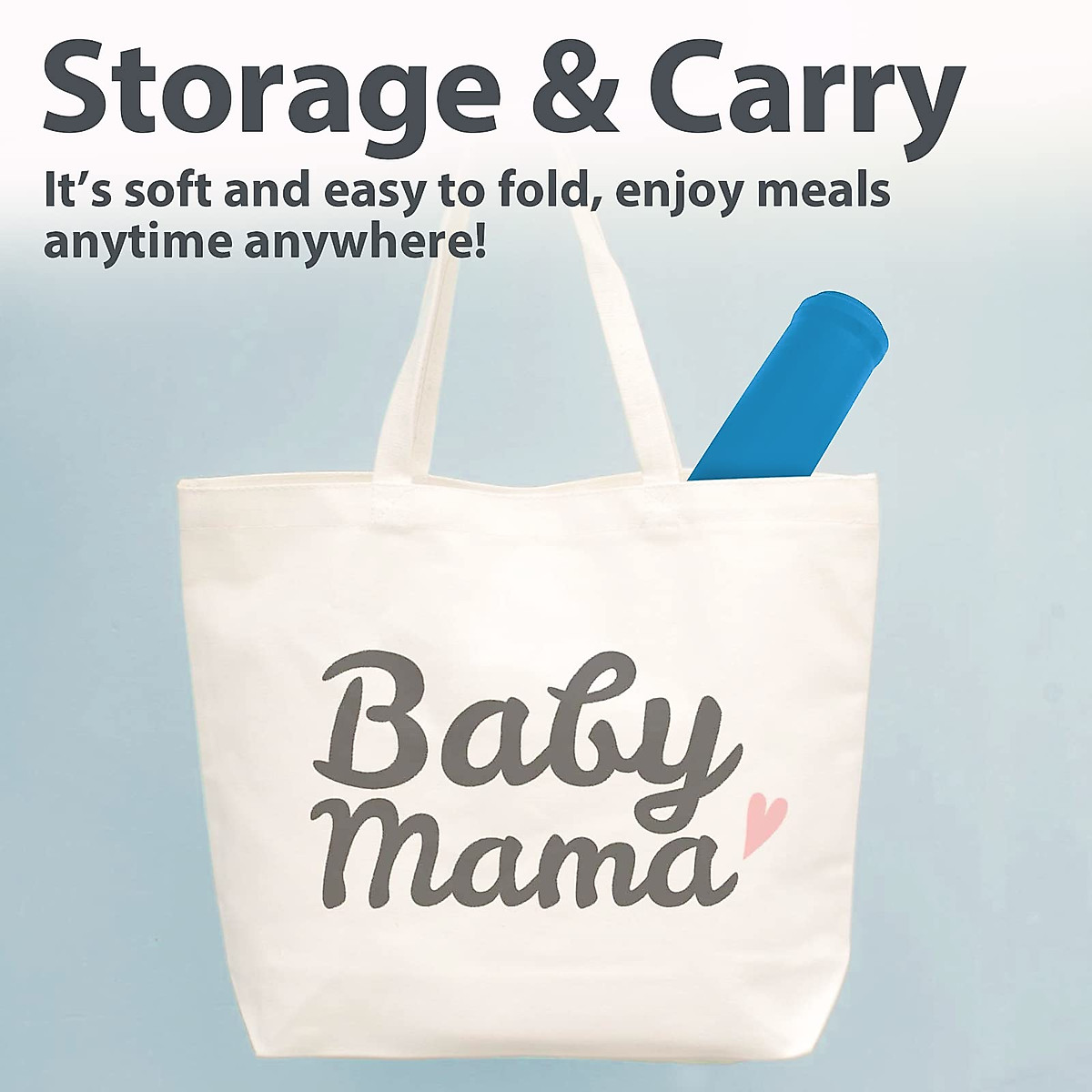 Silicone Kids Placemats, Food Catching Placemats for Kids Baby Toddler, Reusable Table Mats for Dining Table, 2Set, Dark Blue/Gray