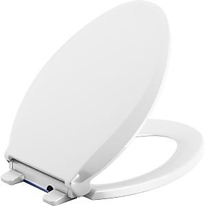 KOHLER 75796-0 Cachet Nightlight Quiet-Close with Grip-Tight Toilet Seat