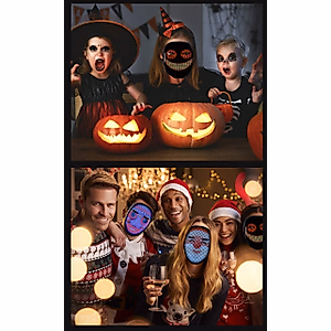 Depointer Life Led Mask with Bluetooth-compatible App Controlled, Customizable Shining Mask