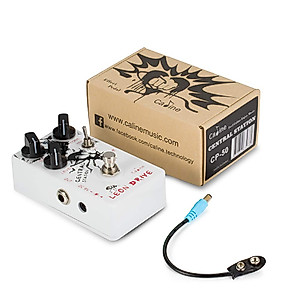 Caline Electric Guitar Effects Pedals Multi Distortion Leon Drive 9V DC White Central Station Guitar Pedal Bass Reverb Acoustic Preamp True Bypass CP-50 Guitarist Gifts