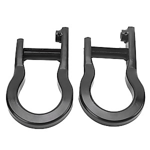 Front Tow Hook, Pair Front Tow Hooks Black Heavy Duty Bow Shackles 84072463 Compatible with 23236699 19159115