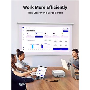 UGREEN 4K Displayport to HDMI Cable Uni-Directional UHD DP to HDMI Connector Video Display Cord for HDTV Monitor Projector Computer 16FT
