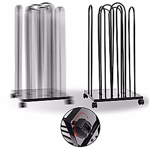 AIWFL 4 Side Storage Hanger Stacker Cart,Hanger Stacker with 4 Wheels,Clothes Hanger Storage Rack,4 in 1 Hanger Rack Stand for Shopping Mall,Specialty Store