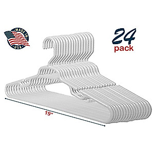 24 Giant Tubular Plastic Hanger - Super Duty, 24 Hangers, Proudly Made in The USA!