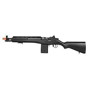 Golden Ball & DE Airsoft M14 Carbine RIS Fully Automatic Electric AEG Rifle w/Rail System (Battery & Charger Included)