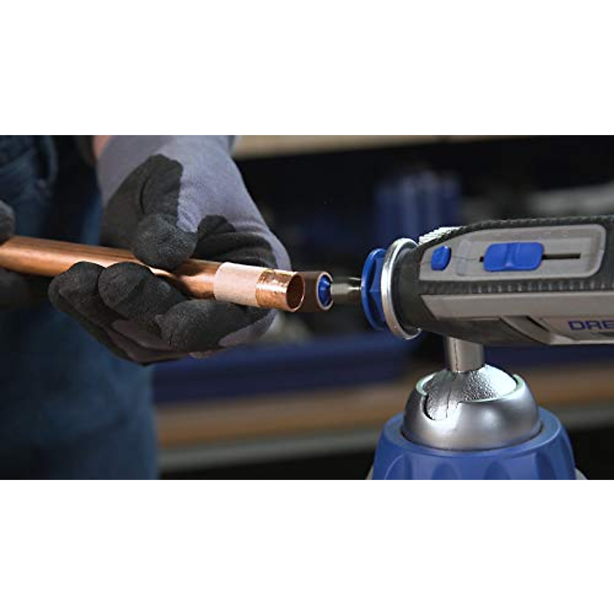 Dremel SC407 EZ SpeedClic Sanding Bands and Mandrel, Set of 2 Sanding Bands 13 mm (Grit 60/120) and 1 EZ SpeedClic Mandrel for Sanding, Shaping and Smoothing Wood and Plastic Materials