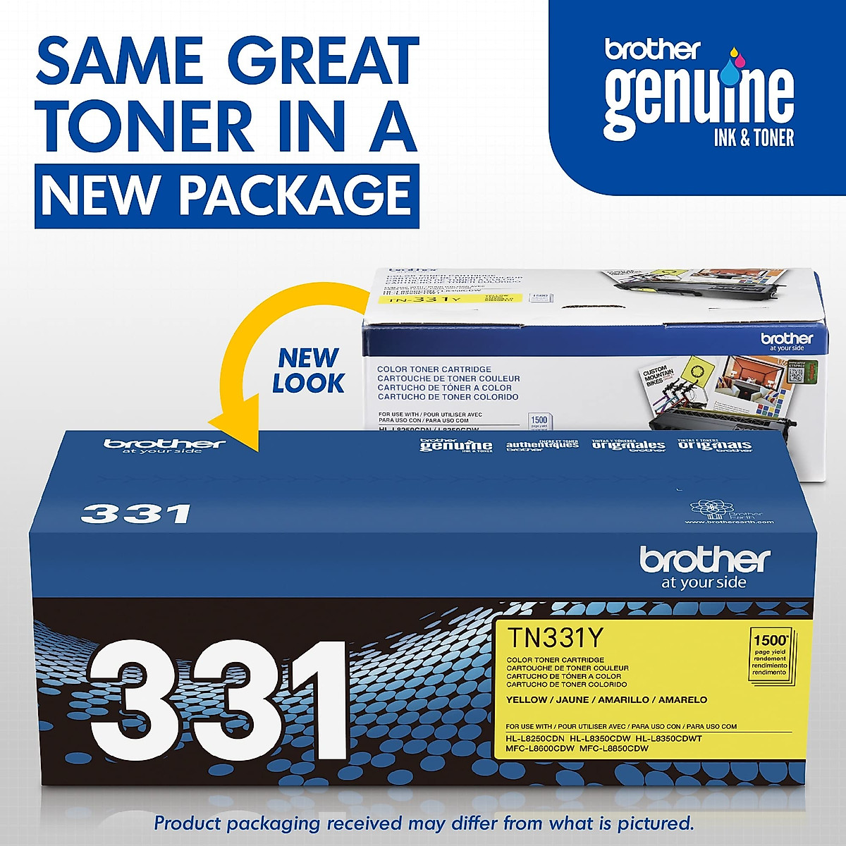 Brother Printer TN331Y Toner Cartridge