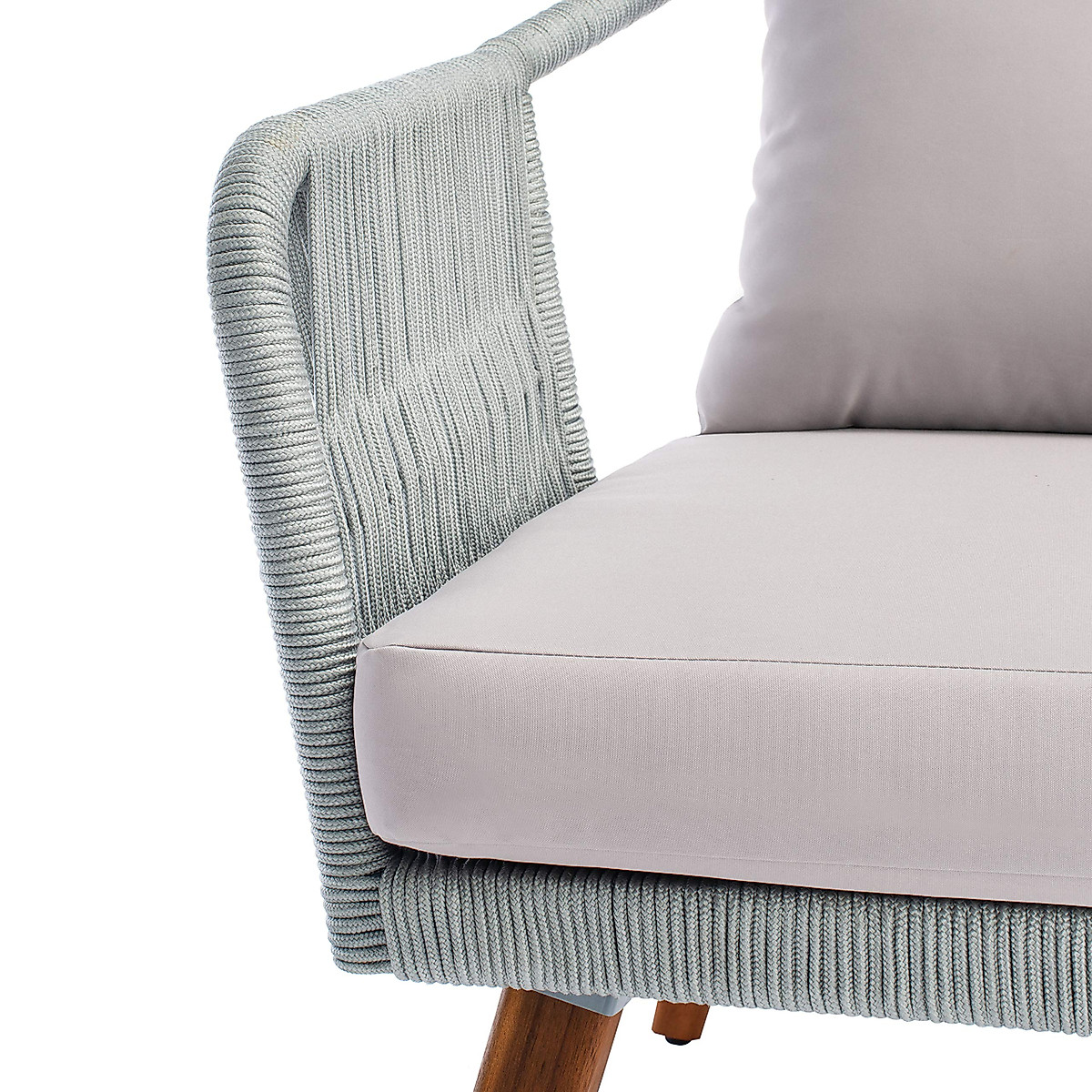 Safavieh Outdoor Collection Raldin Grey Rope 4-Piece Patio Set