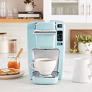 Keurig K15 Coffee Maker, Single Serve K-Cup Pod Coffee Brewer, 6 to 10 Oz Brew Sizes, Oasis