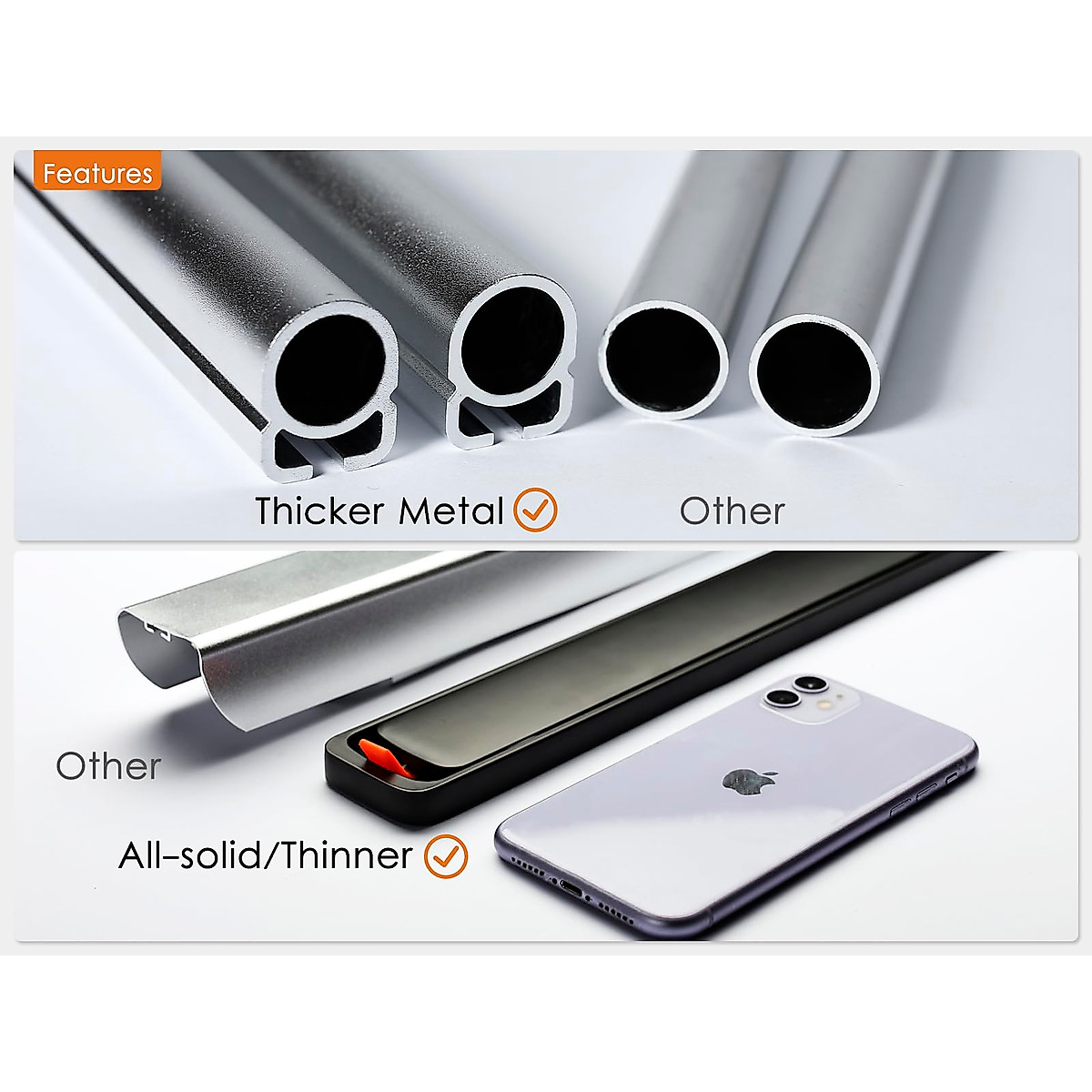 SKIKEN Wall Clothes Drying Rack Extendable Rod, Collapsible Wall Clothing Racks for Hanging, Retractable Hanger Wall Mount, Handy Simple Closet Organizer, Bathroom Balcony Rv Indoor, 31.5" (Gray)