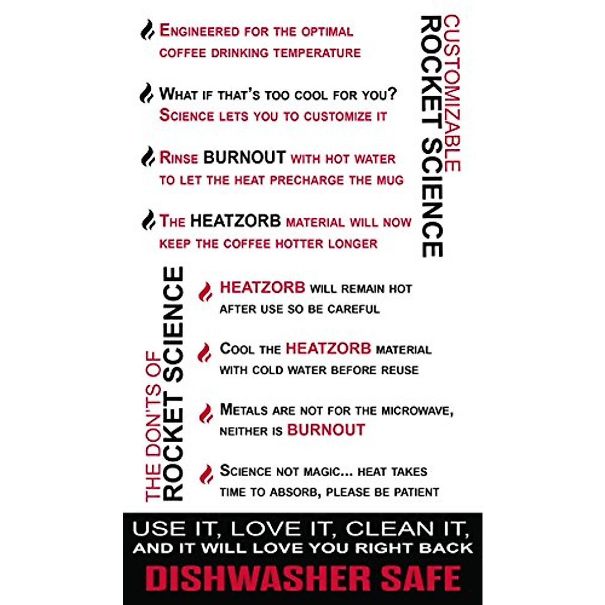 BURNOUT Temperature Regulating Travel Mug 16 oz Black - Drink NOW & HeatZorb Tech