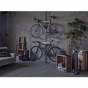 Topeak Dual Touch Bike Storage Stand , L x W x H ﻿44 x 34 x 214 cm (Open) / ﻿17.3” 13.4” x 84.3”