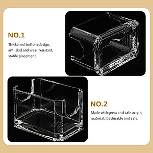 BESTonZON Tea Bag Box Sugar Bag Seat Coffee Containers Tea Bags Small Containers Coffee Tea Bags Coffee Organizer Sugar Packets Coffee Bar Home Tea Bag Case Acrylic Office Candy Base