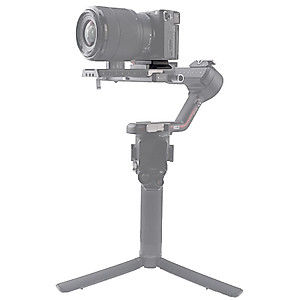 FocusFoto Upper Quick Release Baseplate QR Plate for DJI Ronin RS2 RSC2 RS3 Pro Gimbal Stabilizer Arca-Swiss Standard Camera Tripod Ballhead (Standard Version)