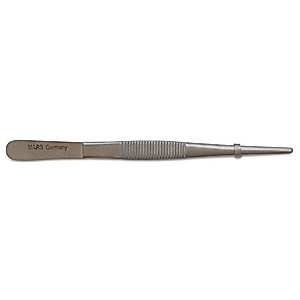 Mars Professional Stainless Steel Anatomical Thumb Tweezers, 5" Length