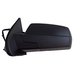 TRQ Mirror Power Heated Textured Black Driver Side Left LH for Chevy GMC Pickup Truck