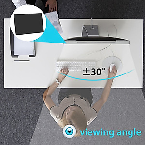 Hanging Computer Privacy Screen Panel,Compatible with 23'', 23.6'', 23.8'', 24 inch Desktop PC Computer Monitor- Anti-UV Eye Protection-16:9/16:10 Aspect Ratio(W 21.2" X H 13.4")
