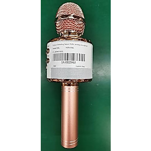 Alversun Wireless Karaoke Microphone for Kids, Bluetooth Karaoke Microphone Portable Handheld Singing Karaoke Mic Speaker Gifts for 3 4 5 6 7 Years Old Toys Girl Boy, Rose Gold