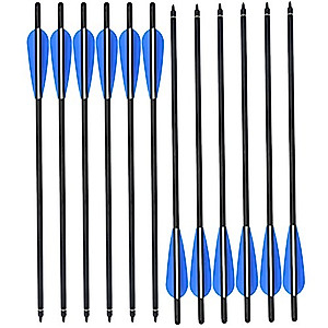 NIKA ARCHERY 16" Crossbow Bolts Mix Carbon Arrows for Target Hunting Outdoor Sport 12pcs/lot