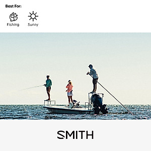 SMITH Guide’s Choice XL Sunglasses – Extra Large Performance Sports Active Sunglasses for Biking, Fishing & More – For Men & Women – Matte Cement + Green ChromaPop Glass Polarized Mirror Lenses