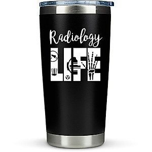 KLUBI Radiology Gifts - Coffee Travel Mug 20oz- Idea for Rad Tech, Technician, Men or Women, Xray Tech, Radiologist
