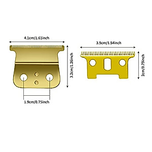 Replacement Blades Compatible with Andis T Outliners Gtx,Suitable for hair clippers model #04710/04521
