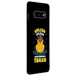 Galaxy S10+ Funny Rubber Ducky Duckie Yellow Bath Toy Rubber Duck Case