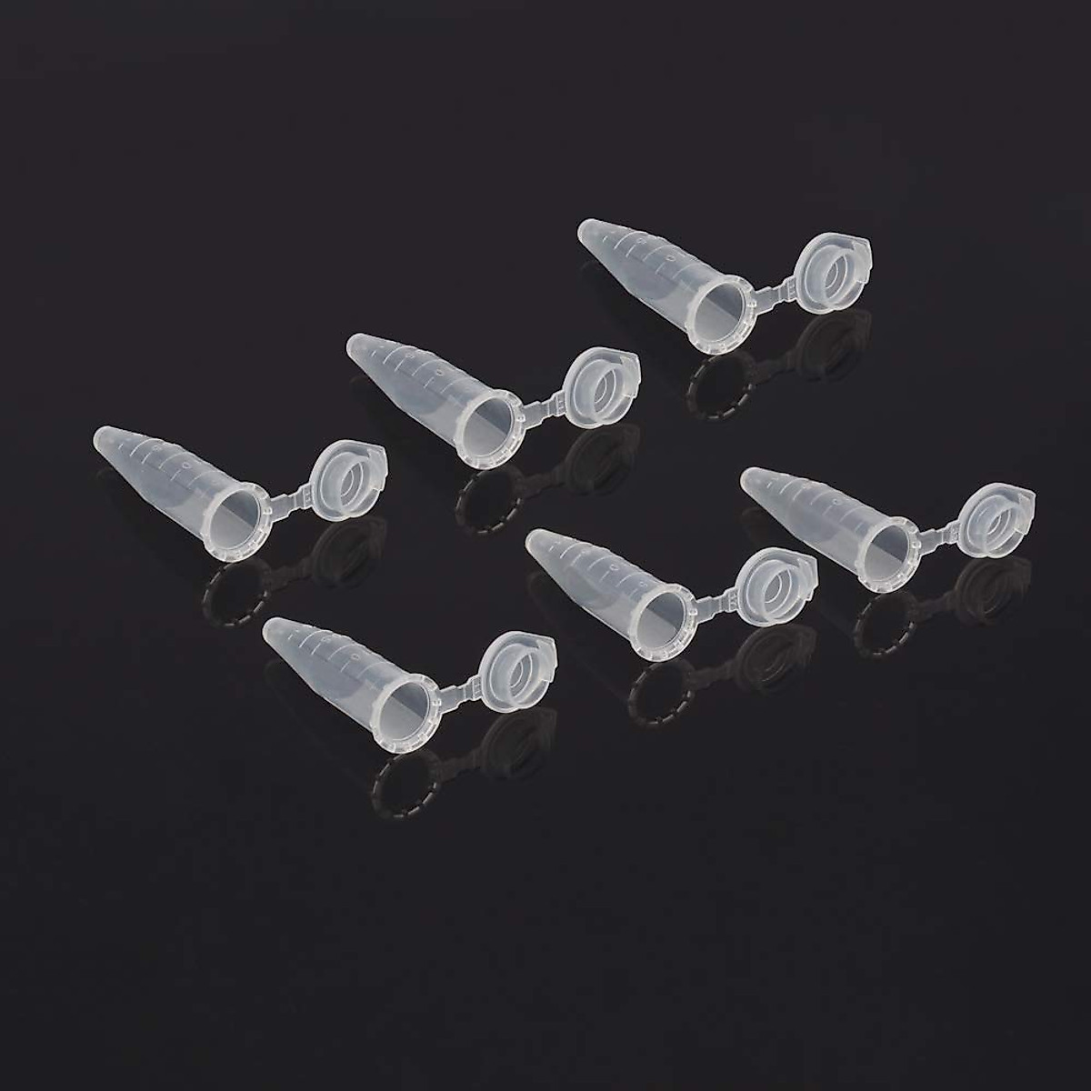 stonylab Micro Centrifuge Tubes, 1.5ml Polypropylene Graduated Clear Plastic Centrifuge Vials with Flat-Top Snap Cap, Pack of 500 (1.5ml, 500 Packs)