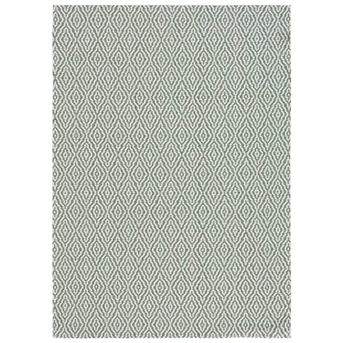 MARTHA STEWART Collection by SAFAVIEH 4' x 6' Green/Ivory MSR484Y Contemporary Geometric Cotton Area Rug