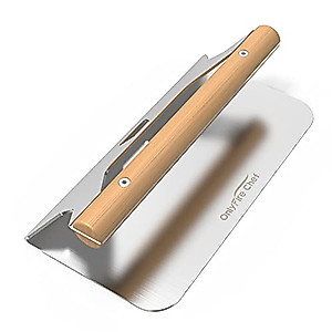 Onlyfire Chef Barbecue Tool Stainless Steel Burger Press for Griddle, Smash Burger Press with Wooden Handle for Flat Top Grill Cooking, Great for Cooking Bacon, Sandwiches, Meat, Steak