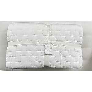 Pottery Barn Bliss Cotton Linen Blend Quilt ~King/California King~ White