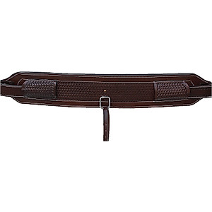 Equitack Western Tooled Padded Leather Rear Flank Back Saddle Cinch Billets (Leather)
